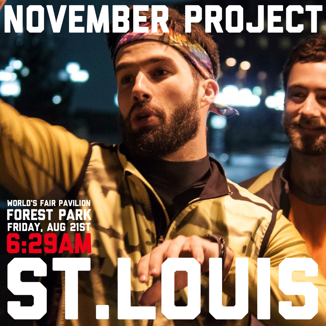 St. Louis Pop-Up, Friday 8/21, World’s Fair Pavilion - November Project
